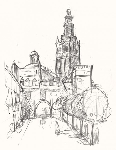 A painting and drawing trip to Seville in Spain